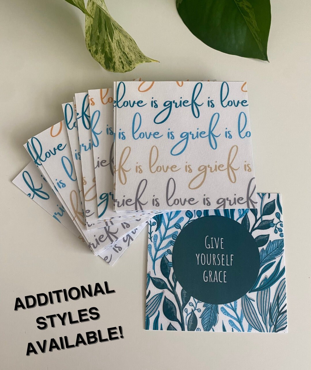 Grief Affirmation Cards Laminated Set Grief Support/therapy - Etsy