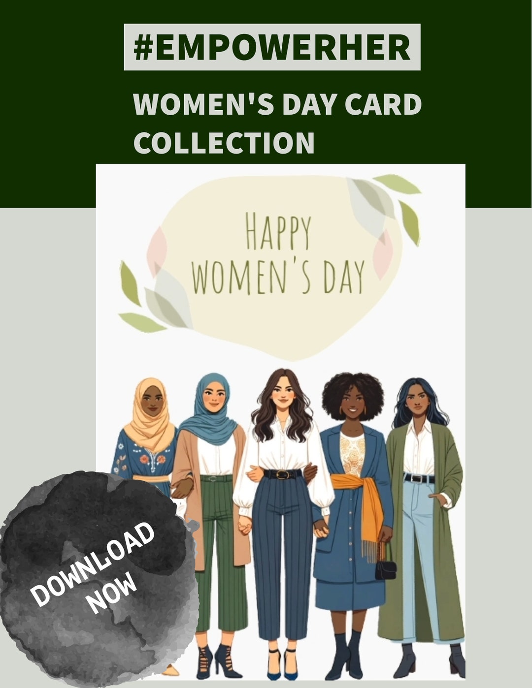 Women's Day Card Empowerher Collection Inspiring Women's Day Cards - Etsy