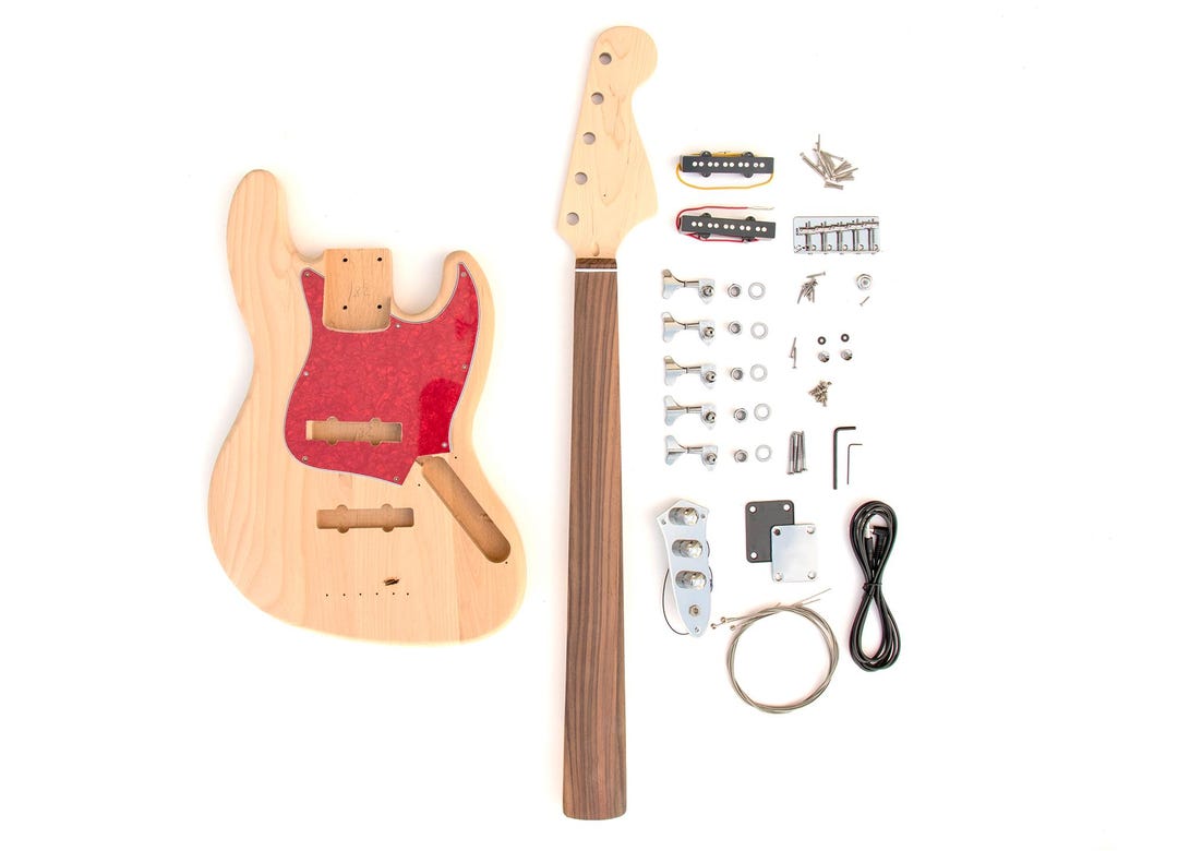JB Style Fretless Build Your Own Bass Guitar Kit - Etsy
