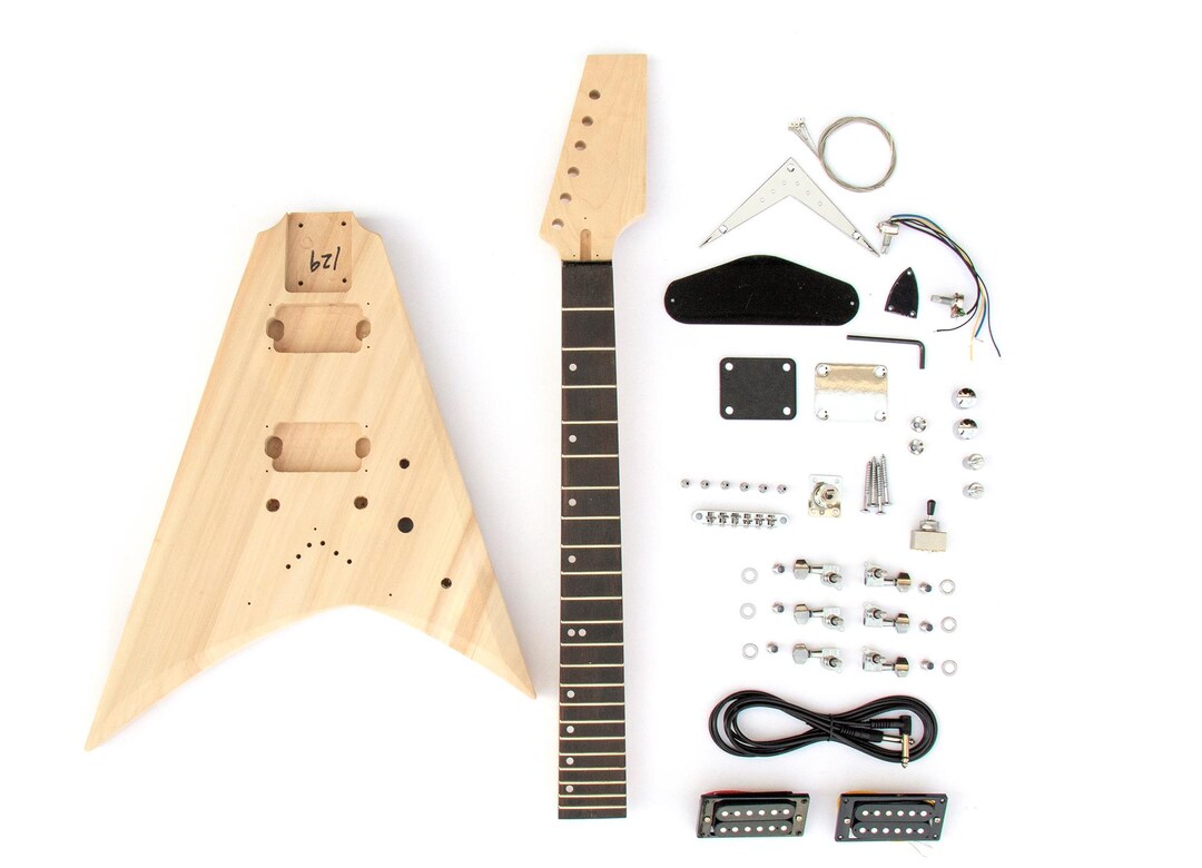 V Style Build Your Own Guitar Kit - Etsy