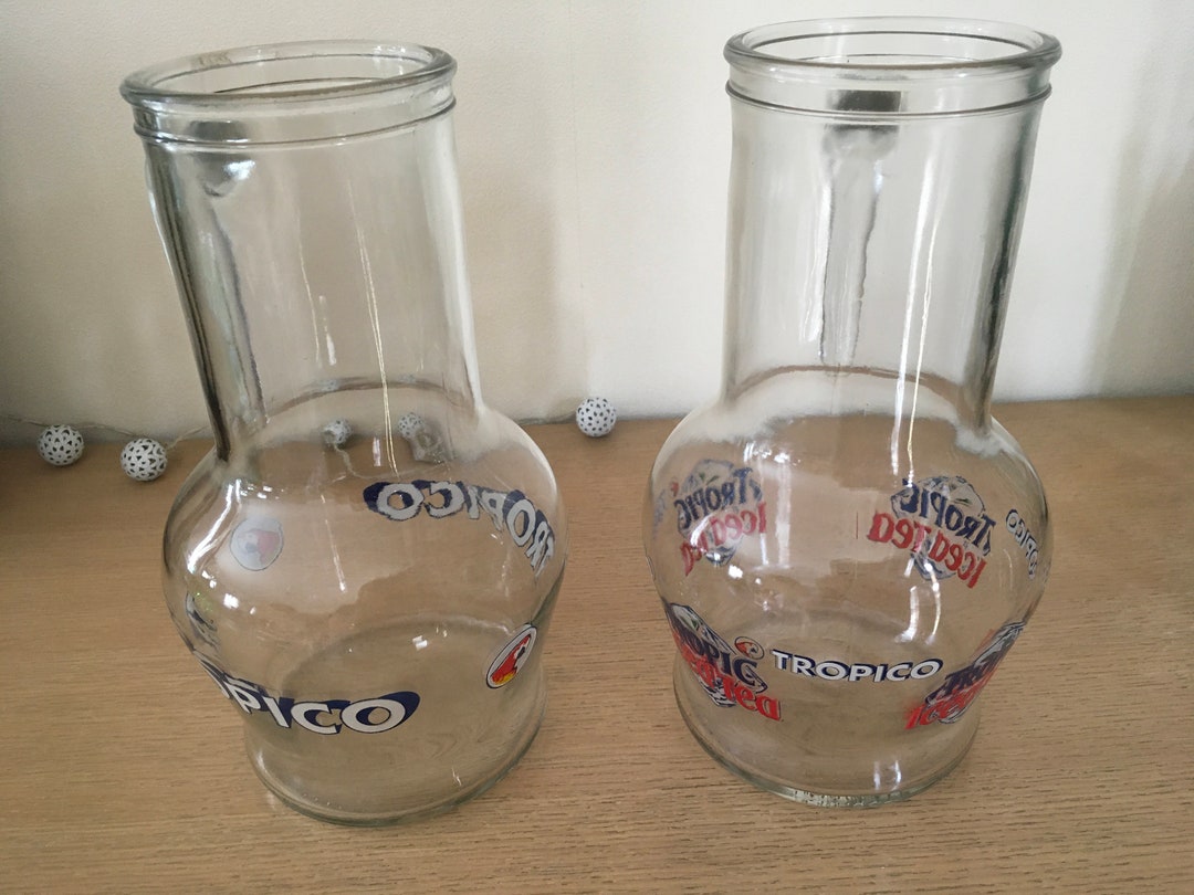 Large Tropico and Tropico Iced Tea Carafe, Large Capacity Glass ...