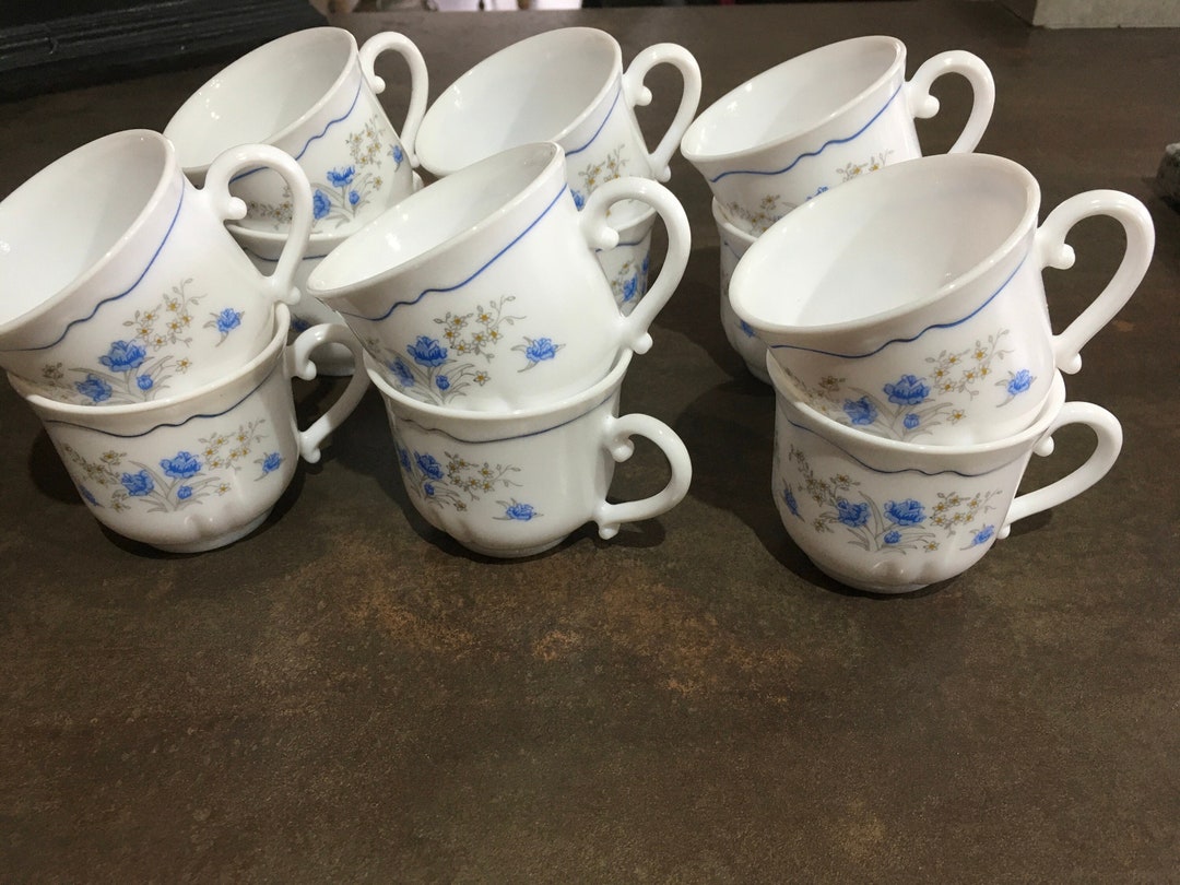 Arcopal Blue Flowers Mug - Etsy