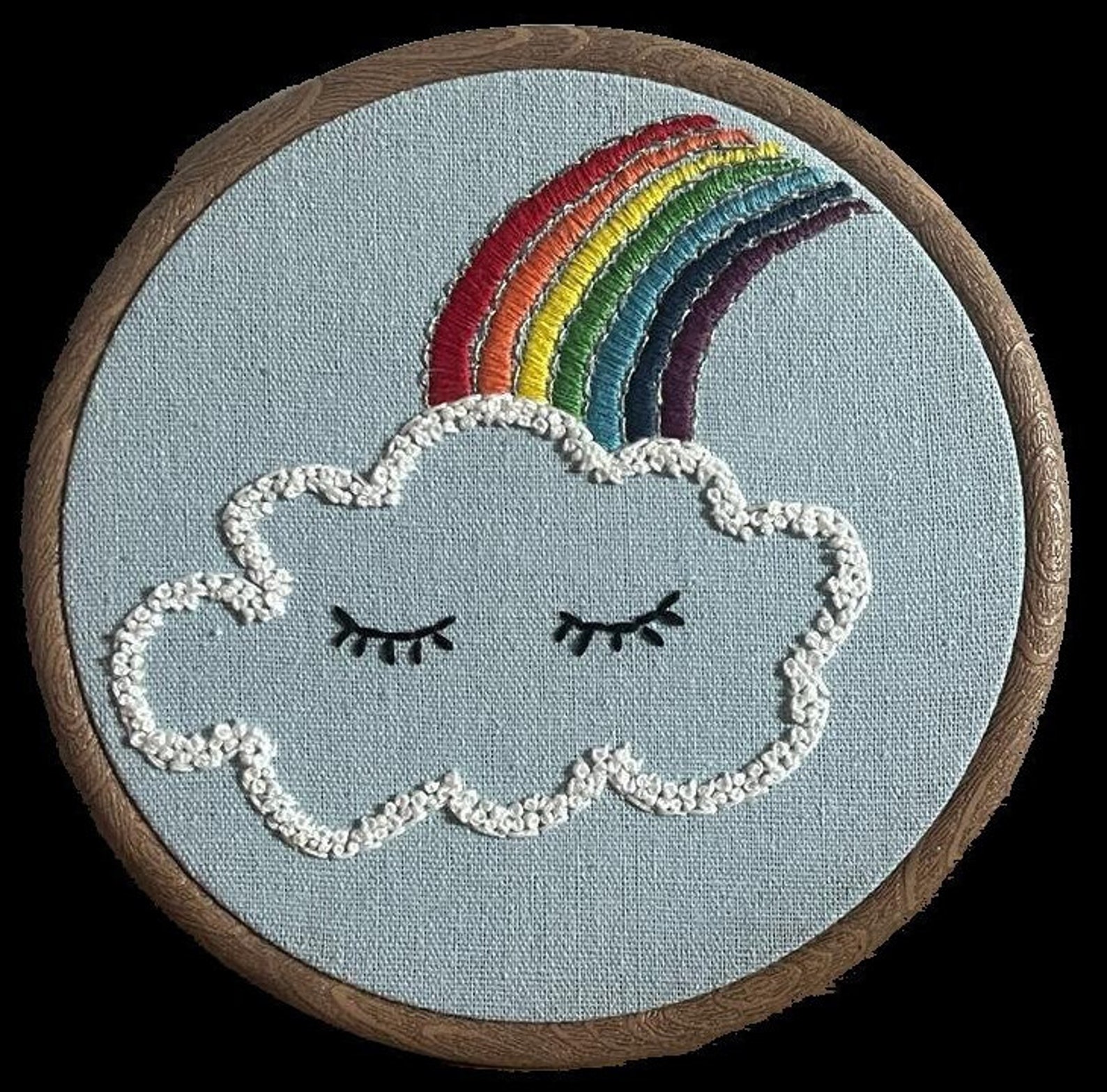 Fluffy Cloud - Cute Emboridery Pattern - Etsy