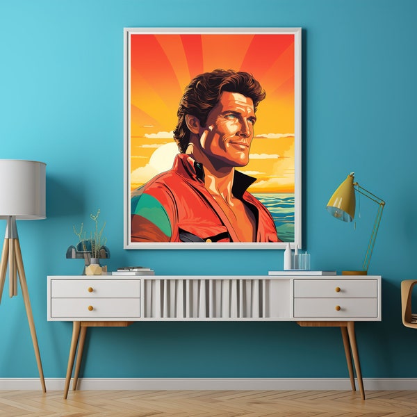 David Hasselhoff Poster - Etsy