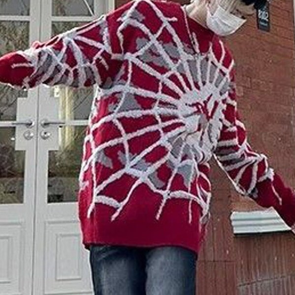 Spider Web Sweater - Etsy