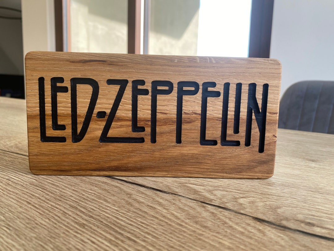Led Zeppelin Wooden Band Decor Logo Handmade - Etsy UK