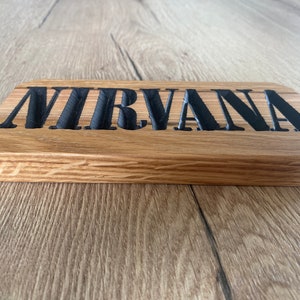 NIRVANA Wooden Band Decor Logo Handmade - Etsy