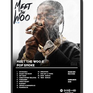 Meet the Woo 2 Pop Smoke Album Cover Poster Music Wall Art Affordable ...