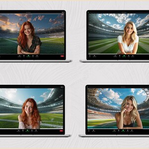 25 Sports Stadium Zoom Background, 4K Virtual Background Bundle, Zoom ...