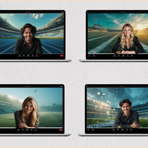 25 Sports Stadium Zoom Background, 4K Virtual Background Bundle, Zoom ...