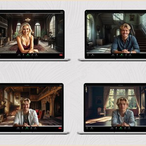 25 Old English Manor HQ Zoom Backgrounds, Virtual Background Bundle, 4K ...