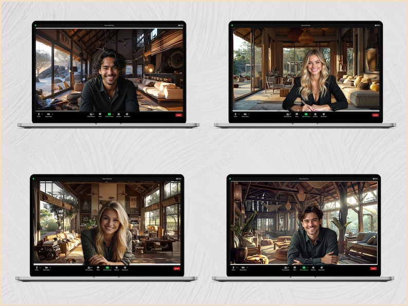 25 Safari HQ Zoom Backgrounds, Virtual Background Bundle, 4K Video ...