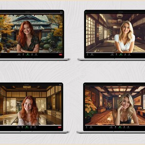 25 Traditional Japanese House Zoom Background, 4K Virtual Background ...