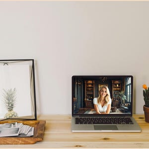 25 Vintage Study Room Zoom Background Bundle, Virtual Zoom Background ...