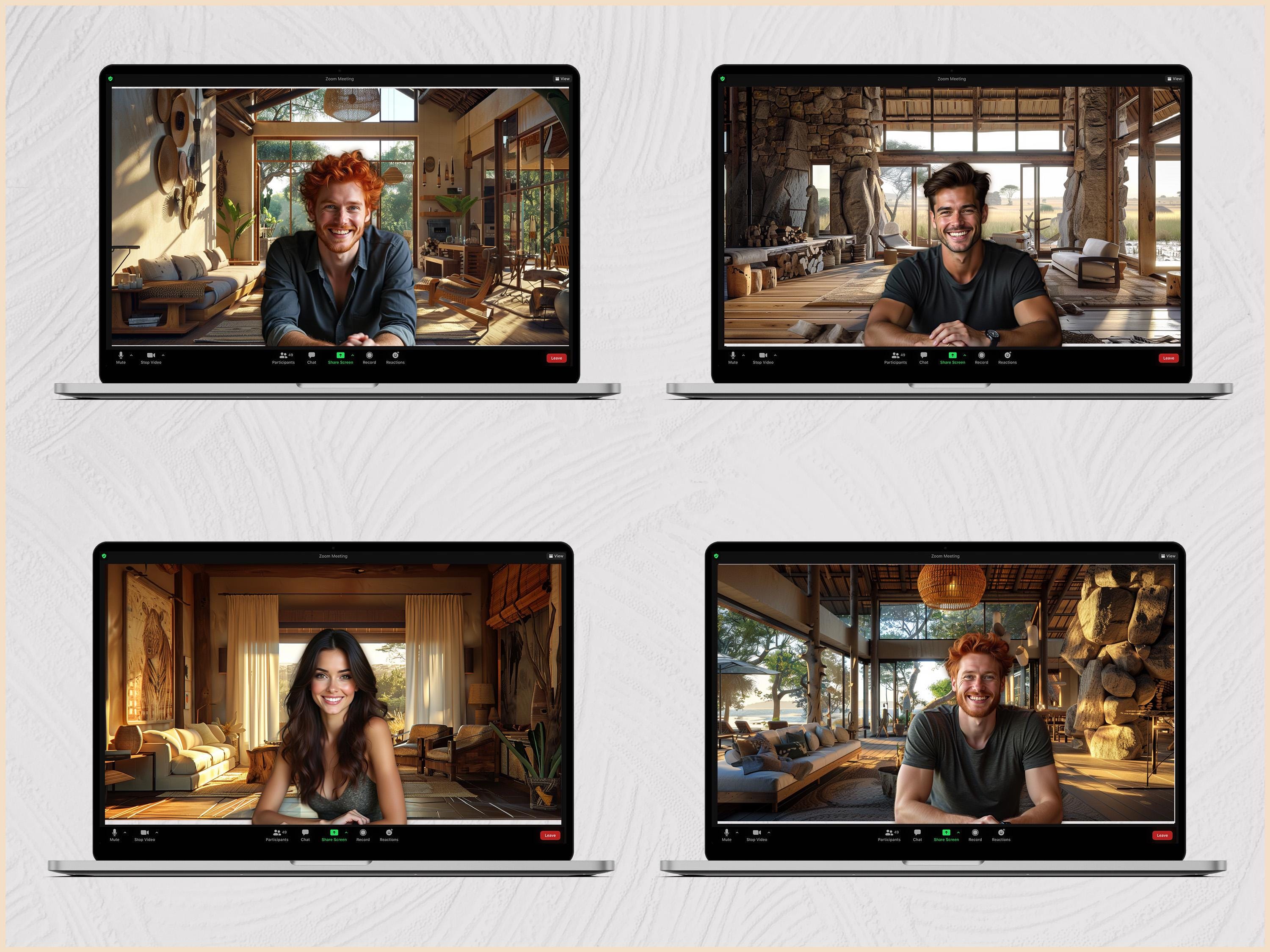 25 Safari HQ Zoom Backgrounds, Virtual Background Bundle, 4K Video ...