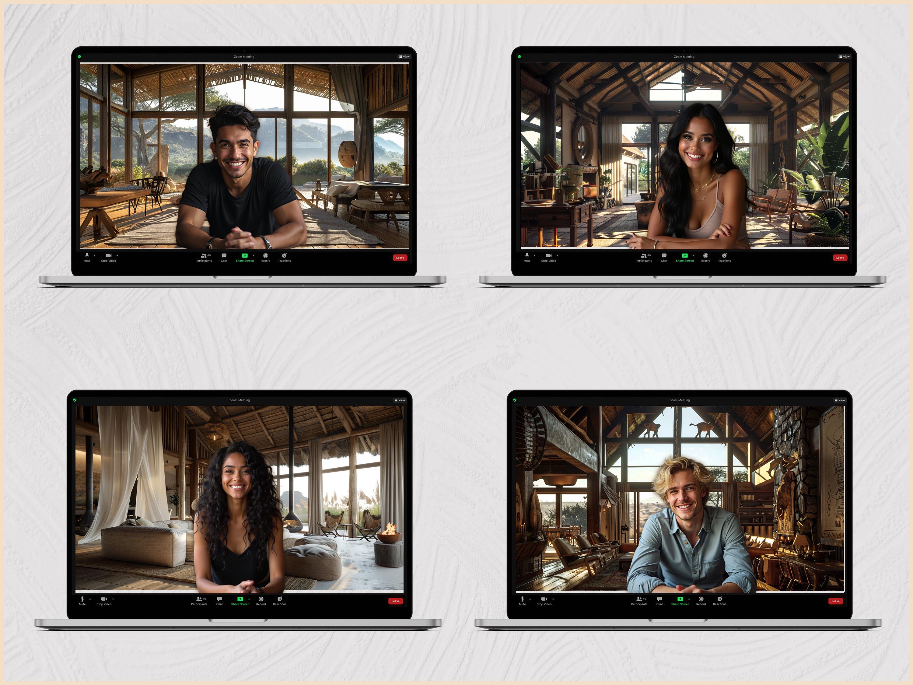 25 Safari HQ Zoom Backgrounds, Virtual Background Bundle, 4K Video ...