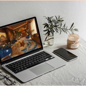 25 Modern Cabin Zoom Background Bundle, Virtual Zoom Background, 4K ...