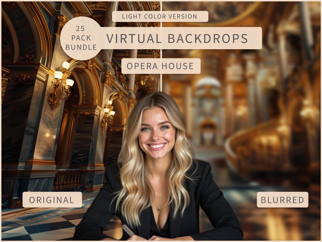 25 Opera House Zoom Background, 4K Virtual Background Bundle, Zoom Call ...