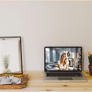 25 Christmas Penthouse Zoom Background Bundle, Virtual Zoom Background ...