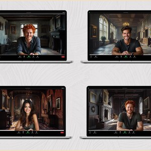 25 Old English Manor HQ Zoom Backgrounds, Virtual Background Bundle, 4K ...