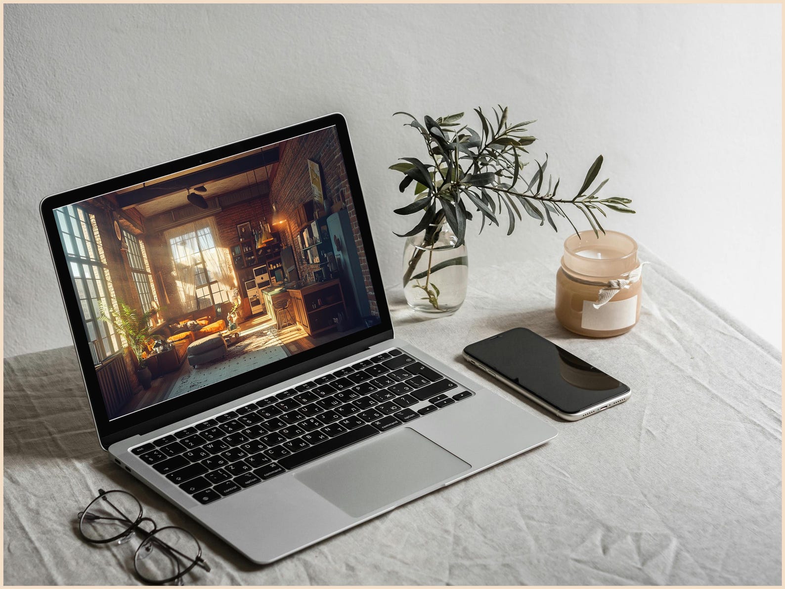 25 Loft Apartment Zoom Background Bundle, Virtual Zoom Background, 4K ...