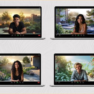 25 Rooftop Garden Zoom Background Bundle, Virtual Zoom Background, 4K ...