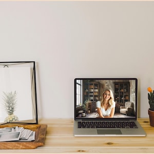 25 Vintage Study Room Zoom Background, 4K Virtual Bundle, Zoom Call ...