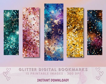 15 Floral Printable Bookmarks Instant Download Print at - Etsy
