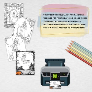 WITCHES of HALLOWEEN Coloring Pages, Cute and Spooky PRINTABLES to ...