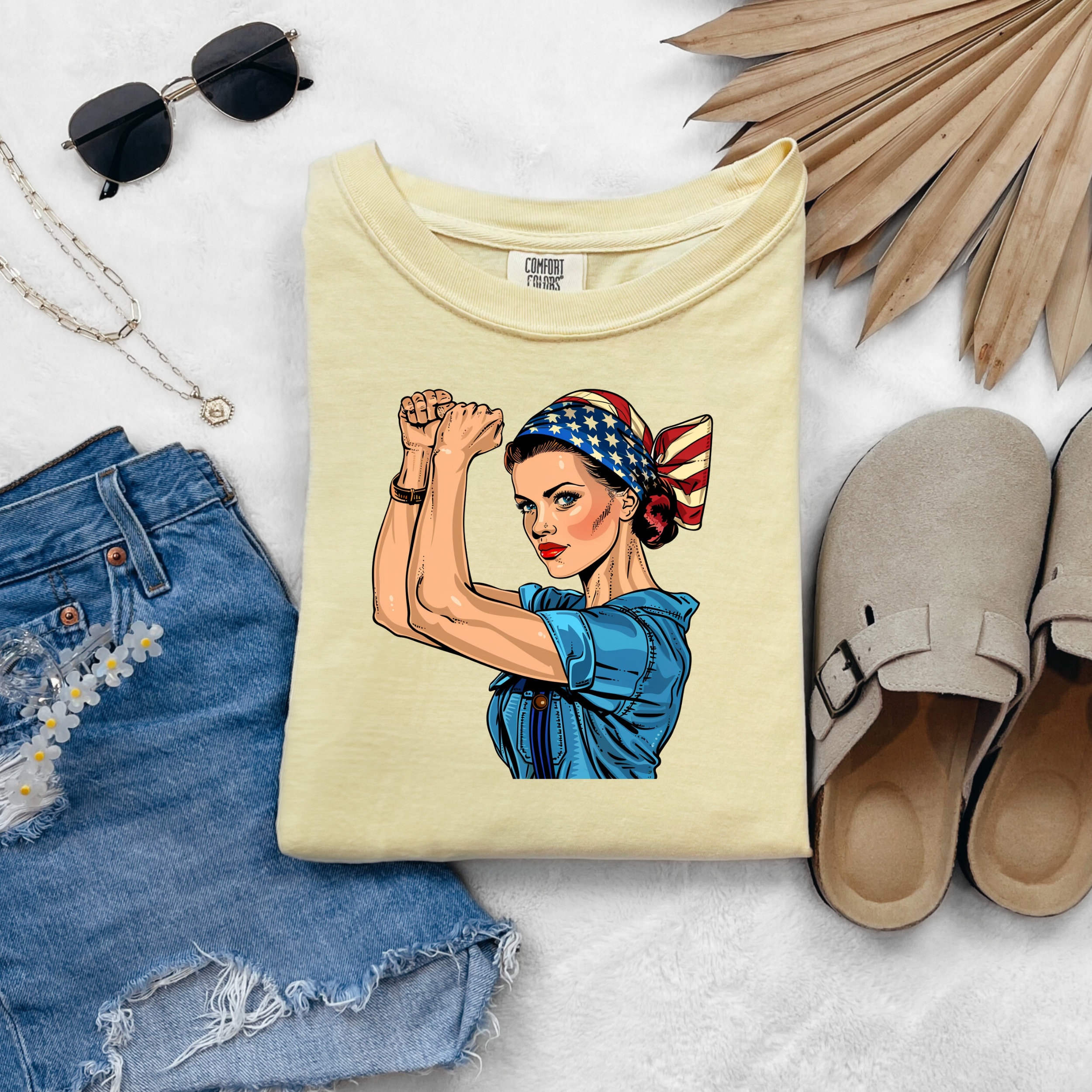 Retro Patriotic Pinup Girl Clipart for Sublimation Vintage 4th of July ...