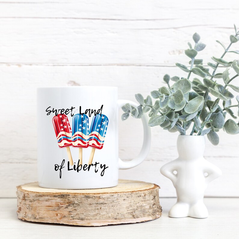 Sweet Land of Liberty Clipart, Patriotic Popsicles, Independence Day ...