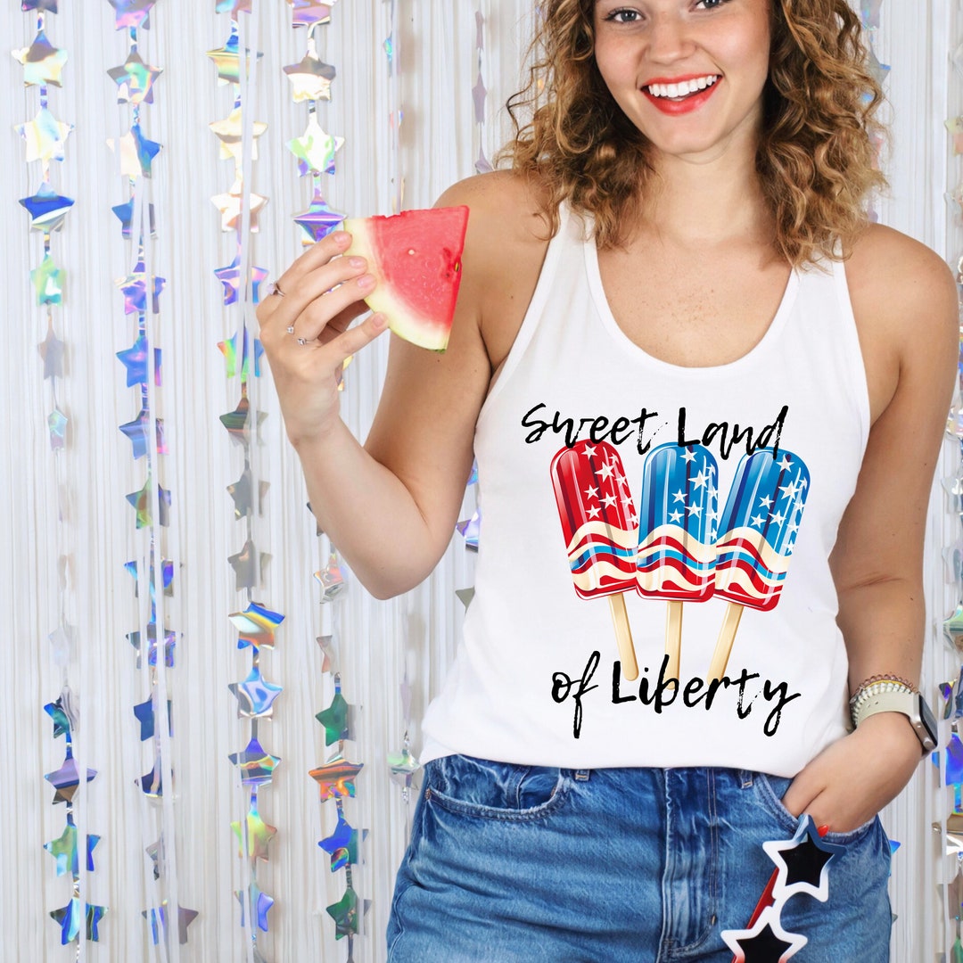 Sweet Land of Liberty Clipart, Patriotic Popsicles, Independence Day ...