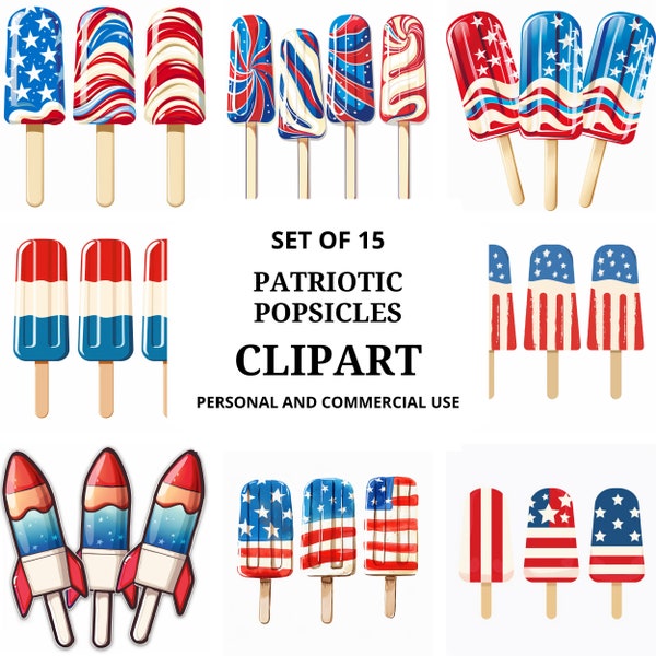 Popsicle Clipart - Etsy