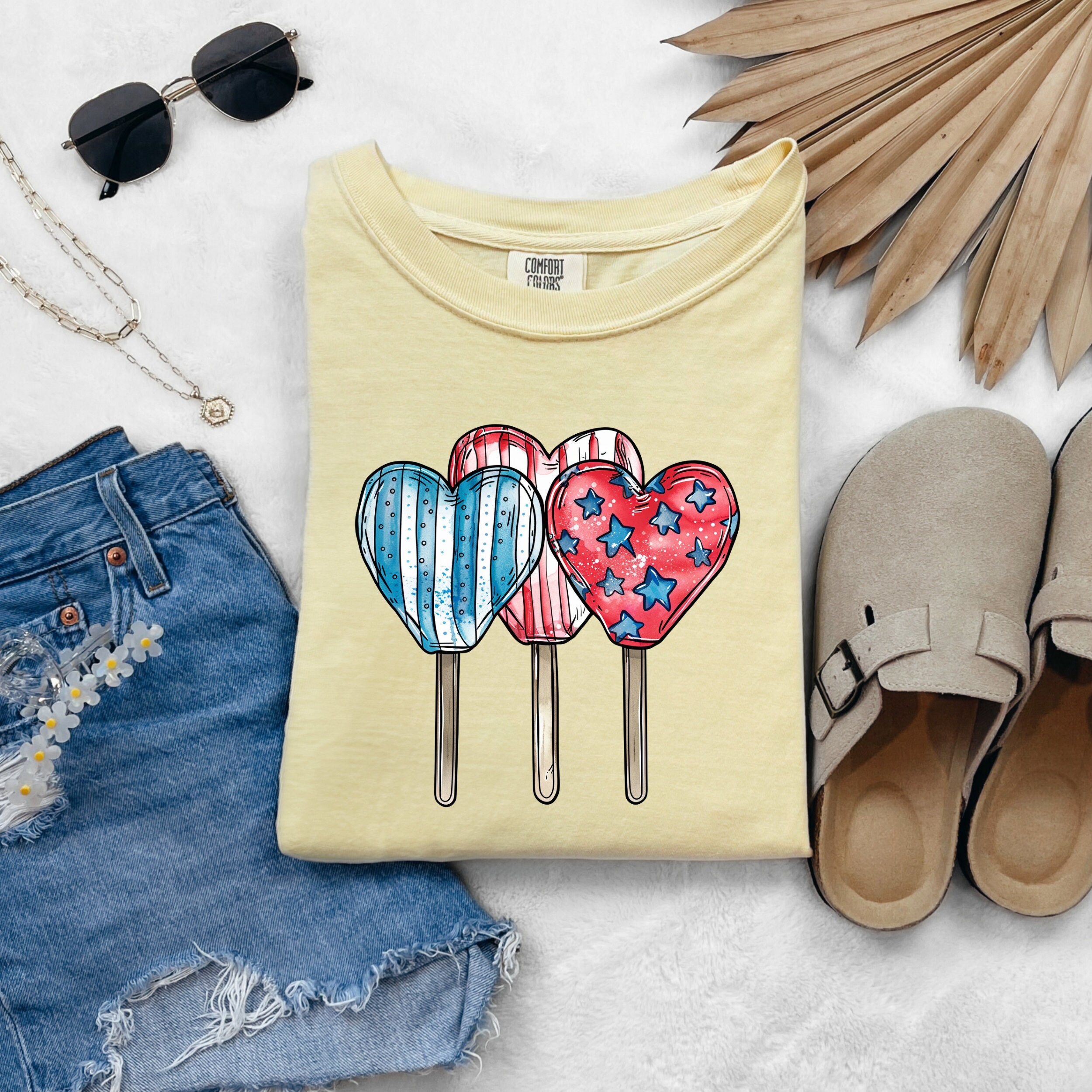 Patriotic Popsicle Clipart 4th of July Red White Blue Popsicles ...