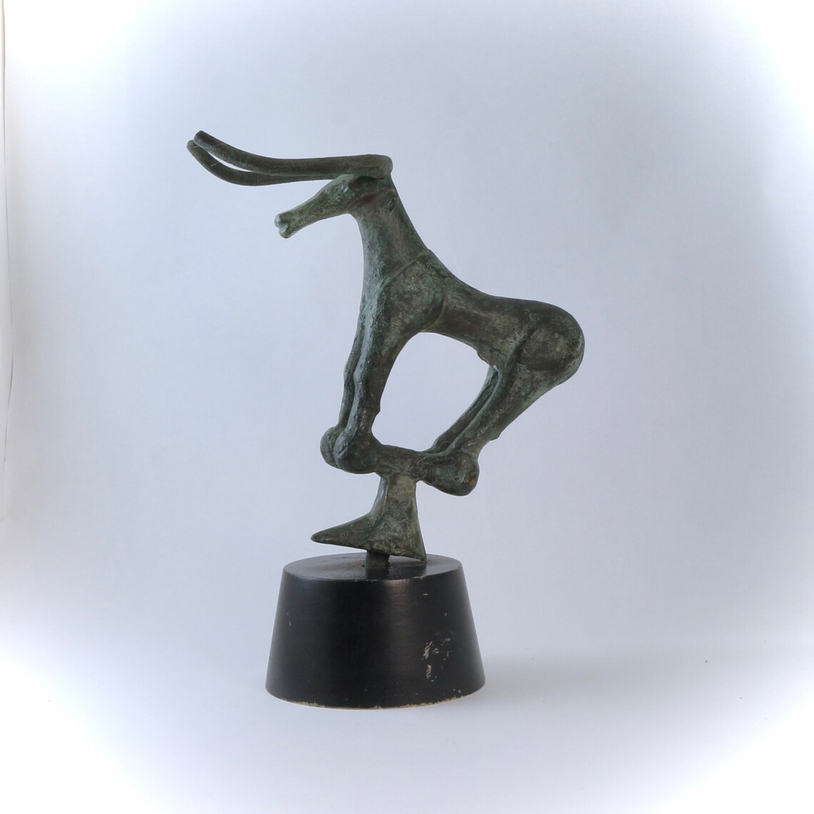 Ancient Etruscan Hittite Bronze Bull Sculpture Reproduction, 10 1/2 ...