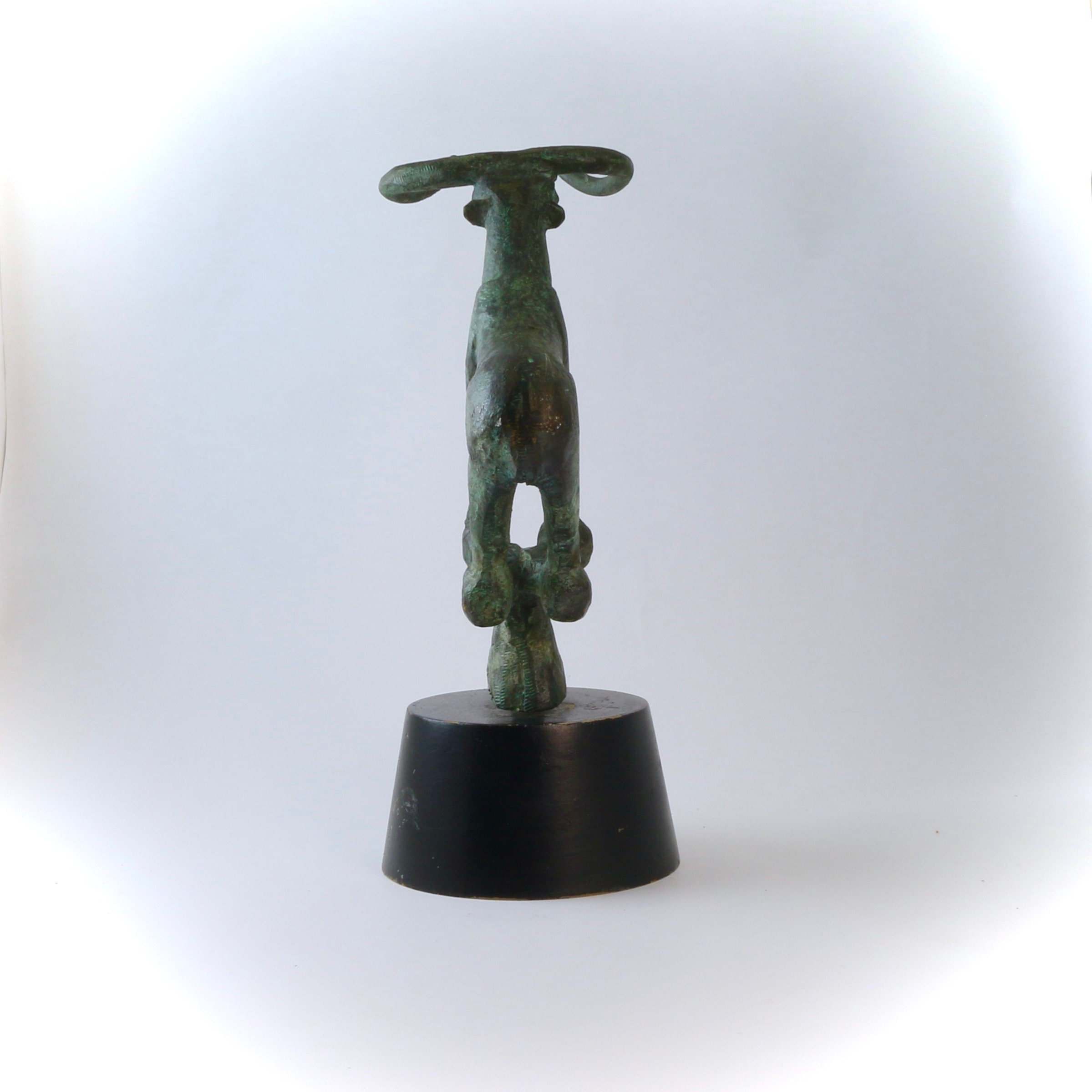 Ancient Etruscan Hittite Bronze Bull Sculpture Reproduction, 10 1/2 ...