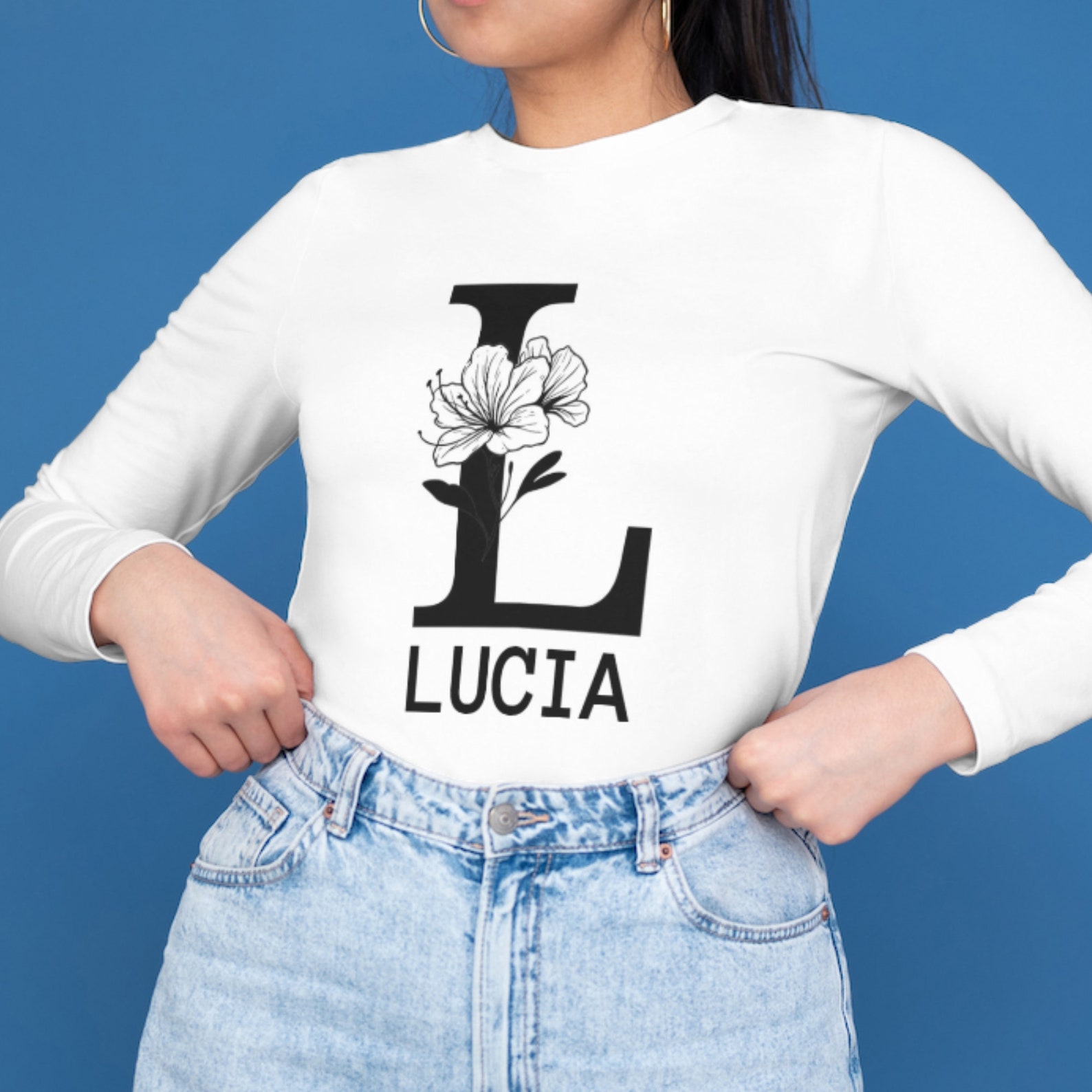 Azalea Flower Alphabet SVG Bundle: Wedding Letters Clipart (instant ...