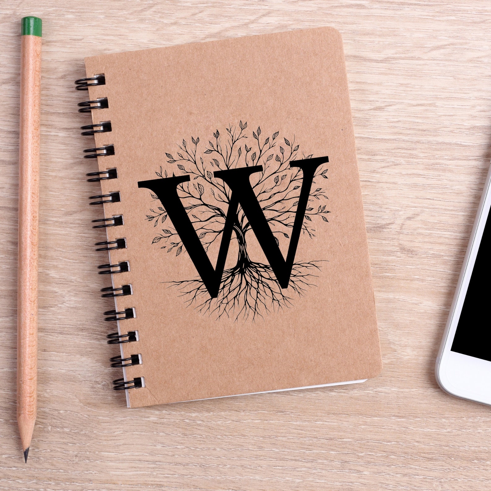 Tree Roots Alphabet Monogram SVG Files, Wedding Monogram PNG Set, Spilt ...