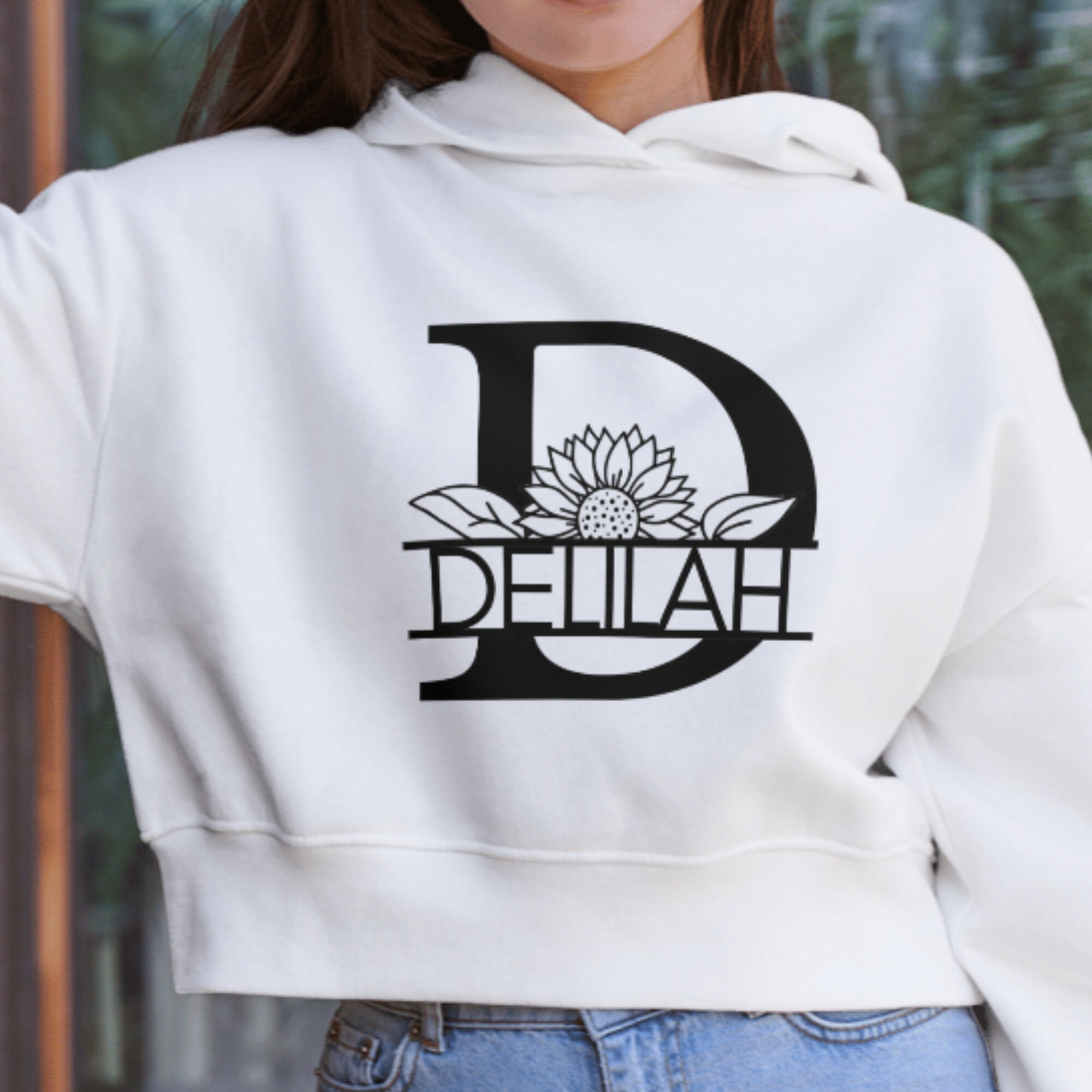 Sunny Sunflower Monogram SVG Files, Sunflower Alphabet PNG Set, Spilt ...