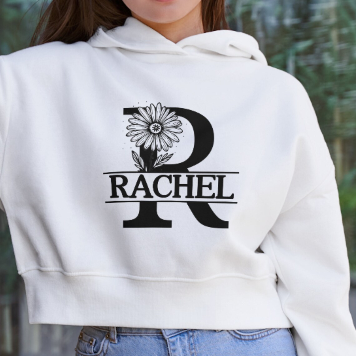 Daisy Flower Monogram SVG Bundle, Spilt Daisy Letters Monogram PNG Set ...