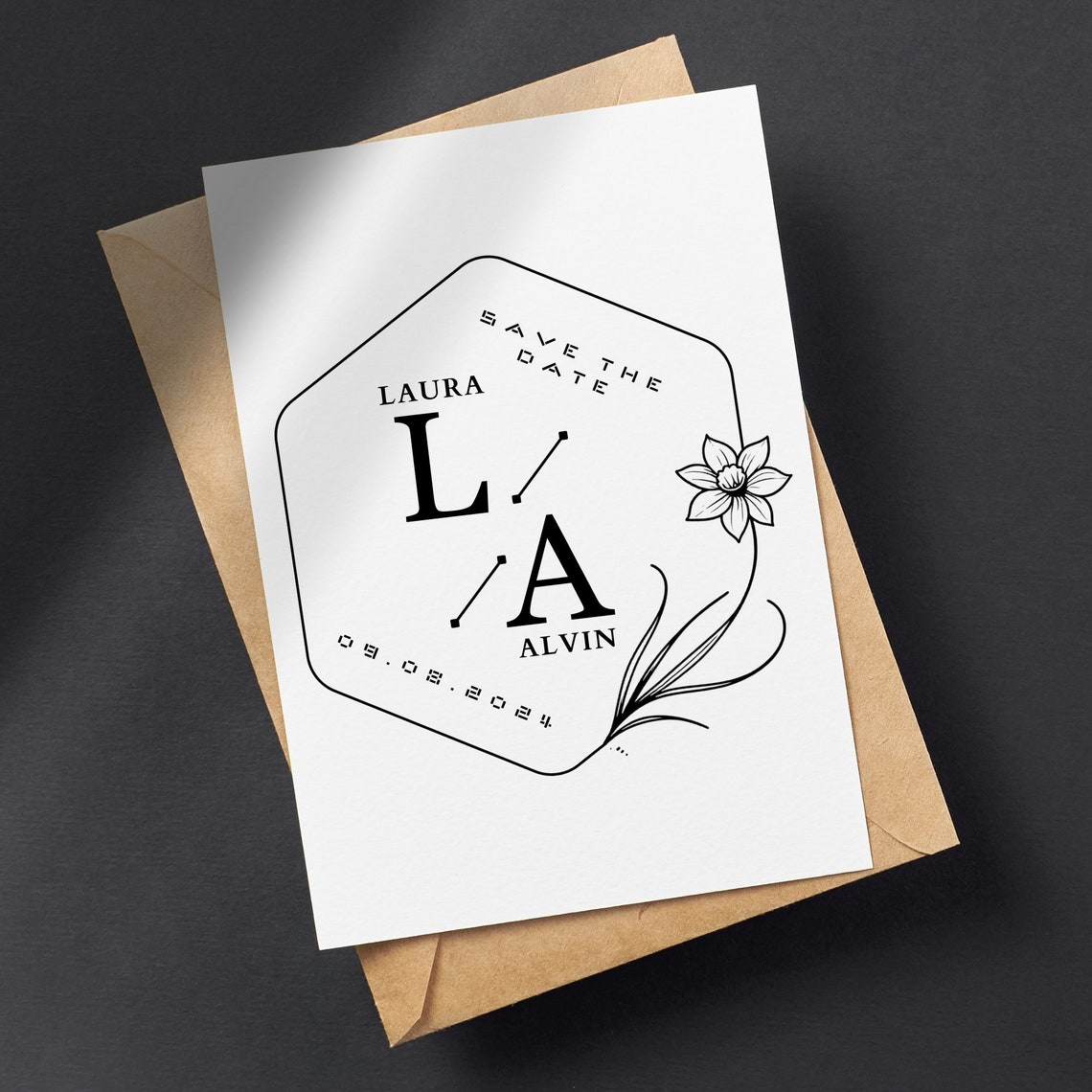Daffodil Wedding Frame SVG Files Bundle, Floral Frame PNG Set, Daffodil ...