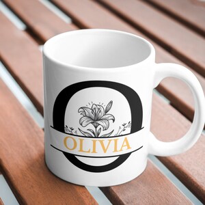 Lily Monogram SVG Files Bundle, Split Letter Monogram SVG, Floral ...