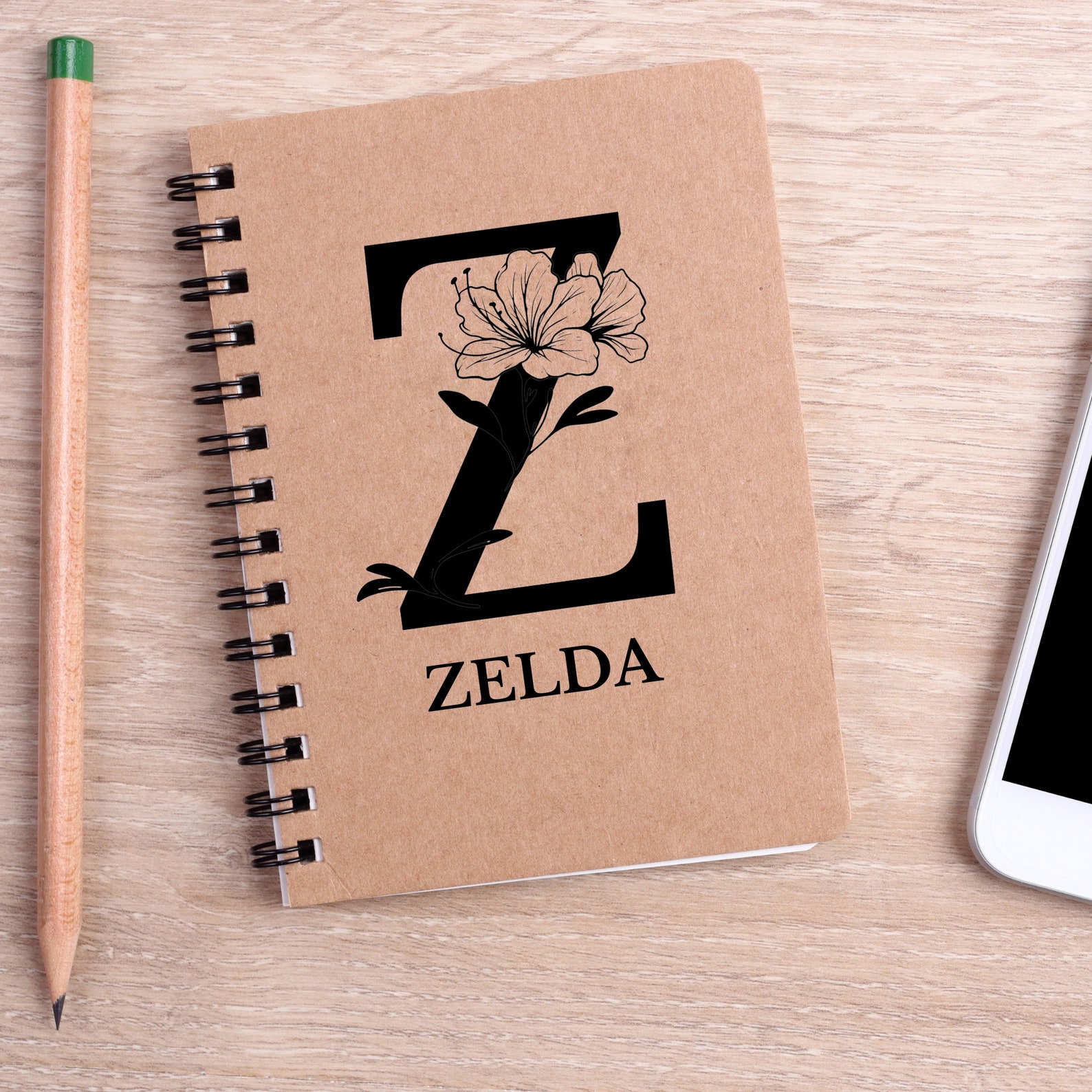 Azalea Flower Alphabet SVG Bundle: Wedding Letters Clipart (instant ...