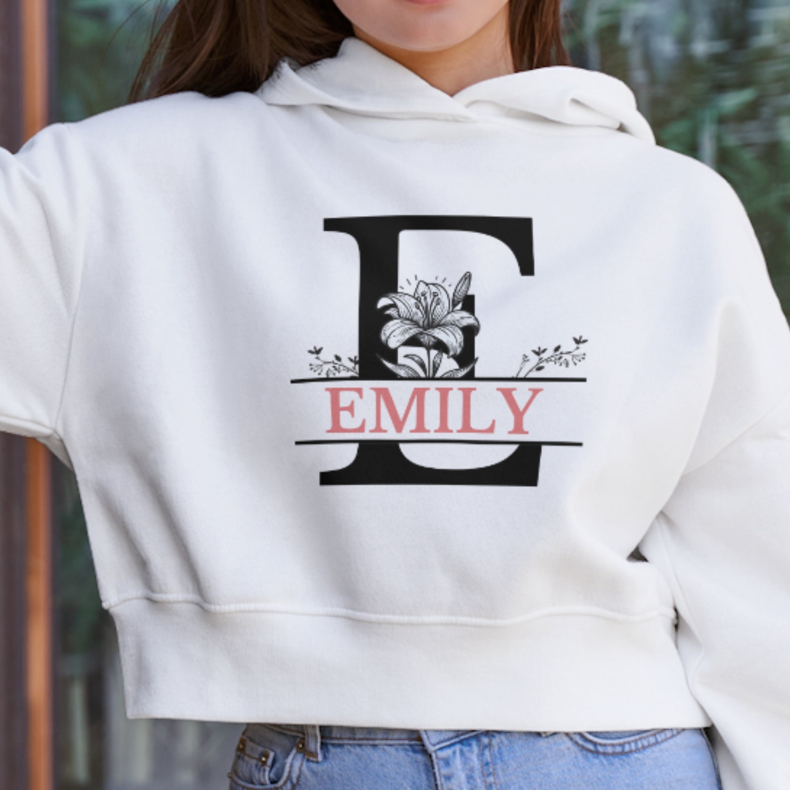 Lily Monogram SVG Files Bundle, Split Letter Monogram SVG, Floral ...