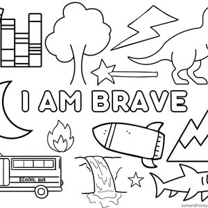 Affirmation Colouring Pages - Etsy