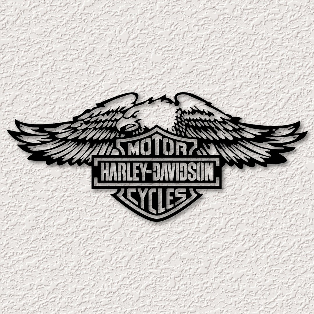 Harley Davidson Wall Art Harley Davidson Decor Motorcycle Wall Etsy