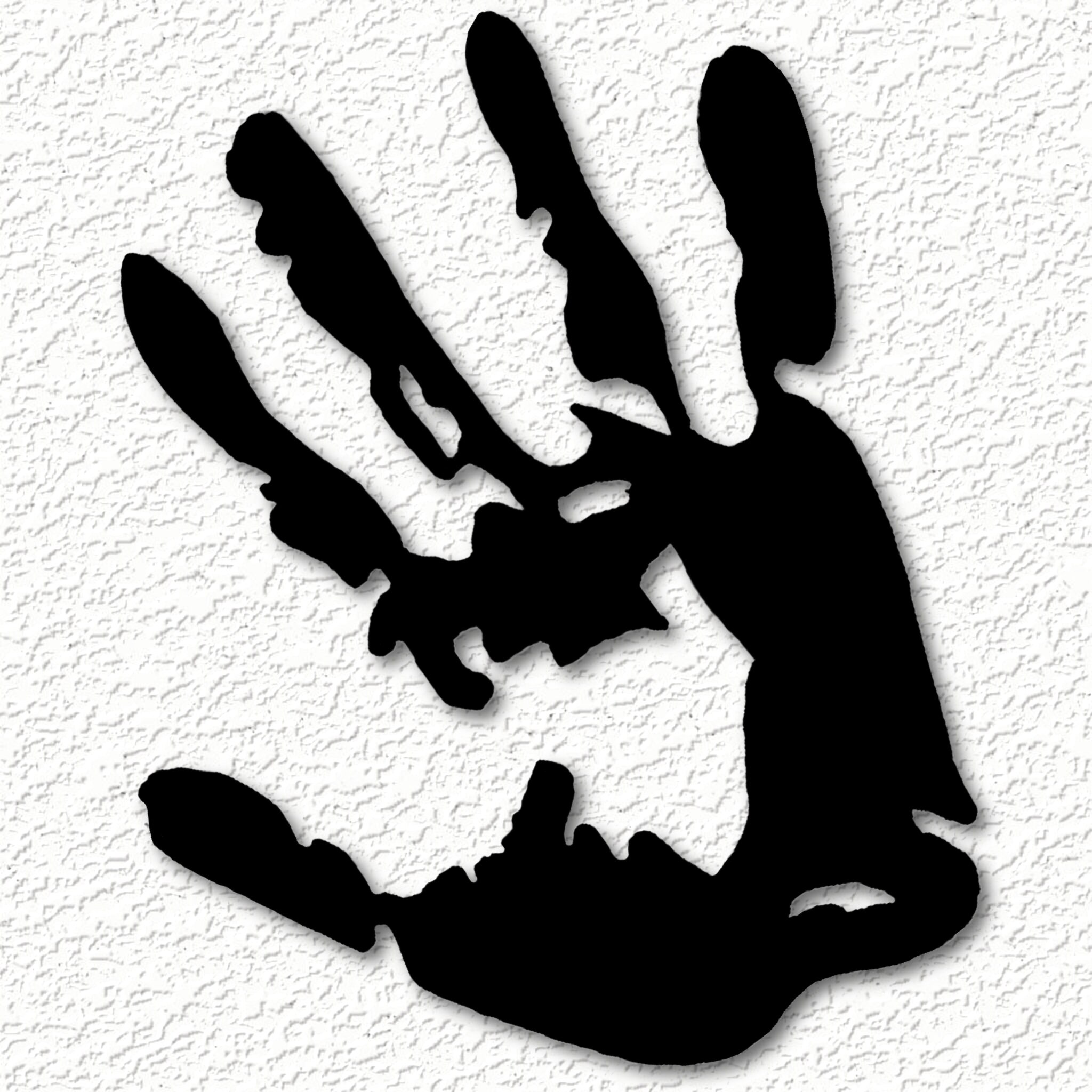 Talk to Me Hand Prints Wall Art Handprint Craft Halloween Handprint Art ...