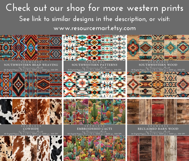 Seamless Cowhide Digital Paper, Scrapbook Paper, Tileable Leather ...