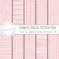100 Colors Digital Papers: Knit Texture #9, Wool, Jumper, Seamless ...