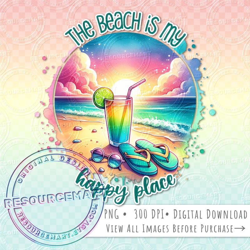 Happy Place Art - Etsy